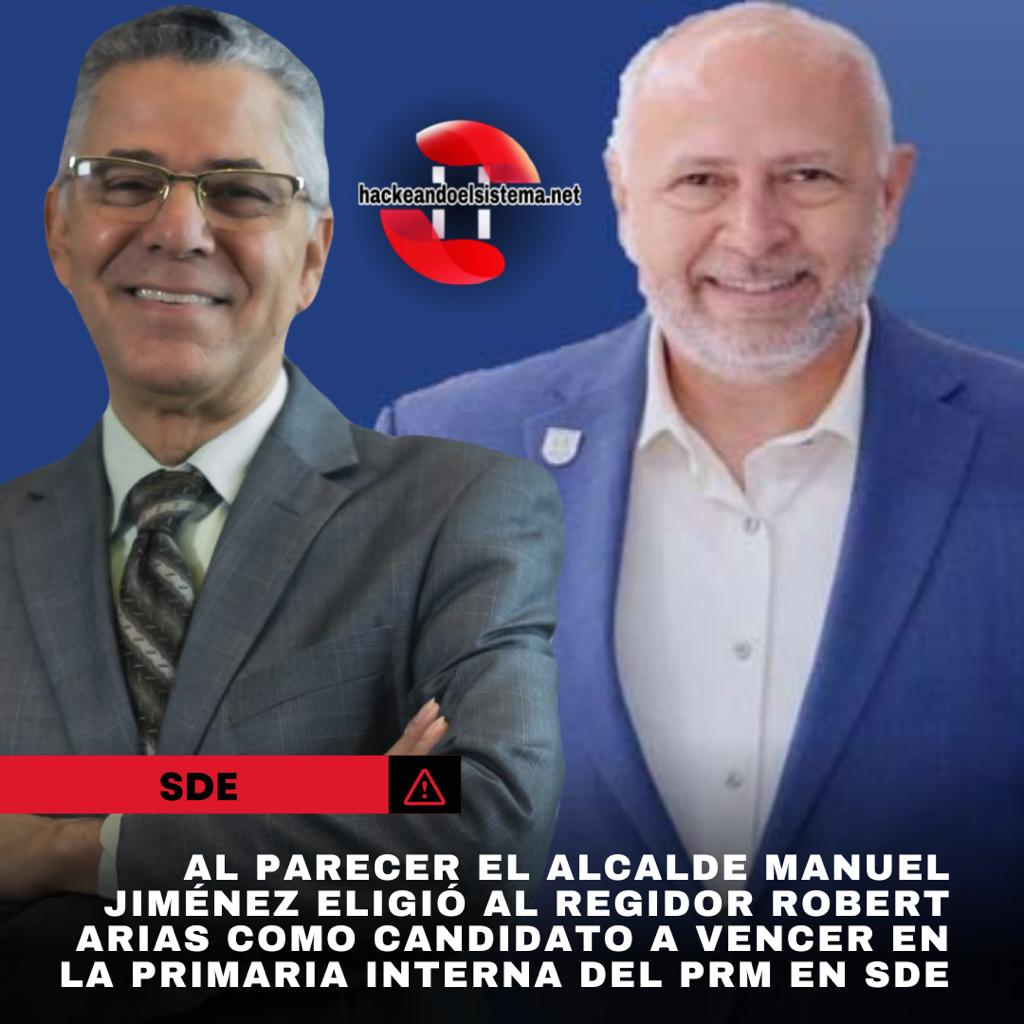 Manuel Jiménez eligió al regidor Robert Arias como candidato..