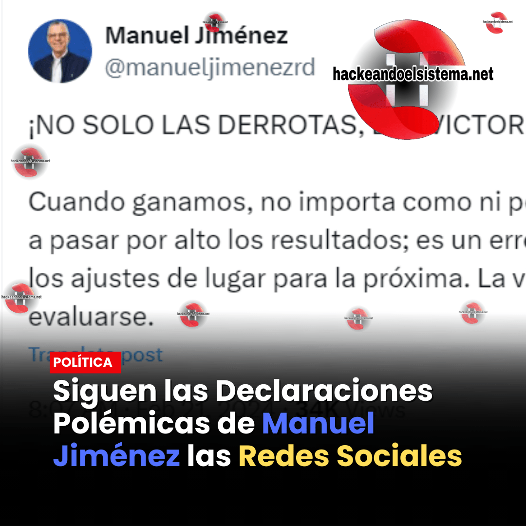 Siguen las Declaraciones Polémicas de Manuel Jiménez