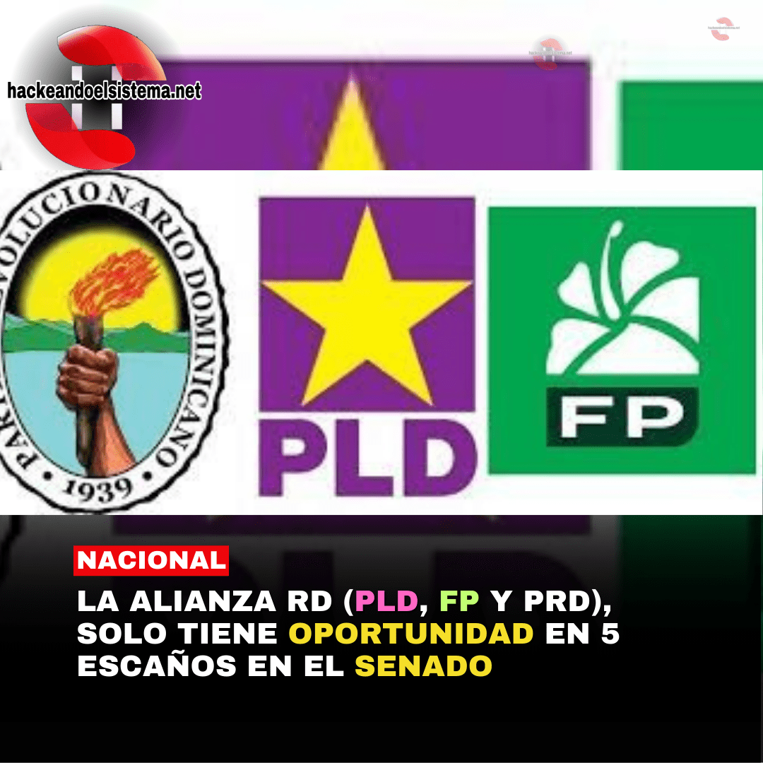 La alianza RD (PLD, FP y PRD), solo tiene oportunidad en 5