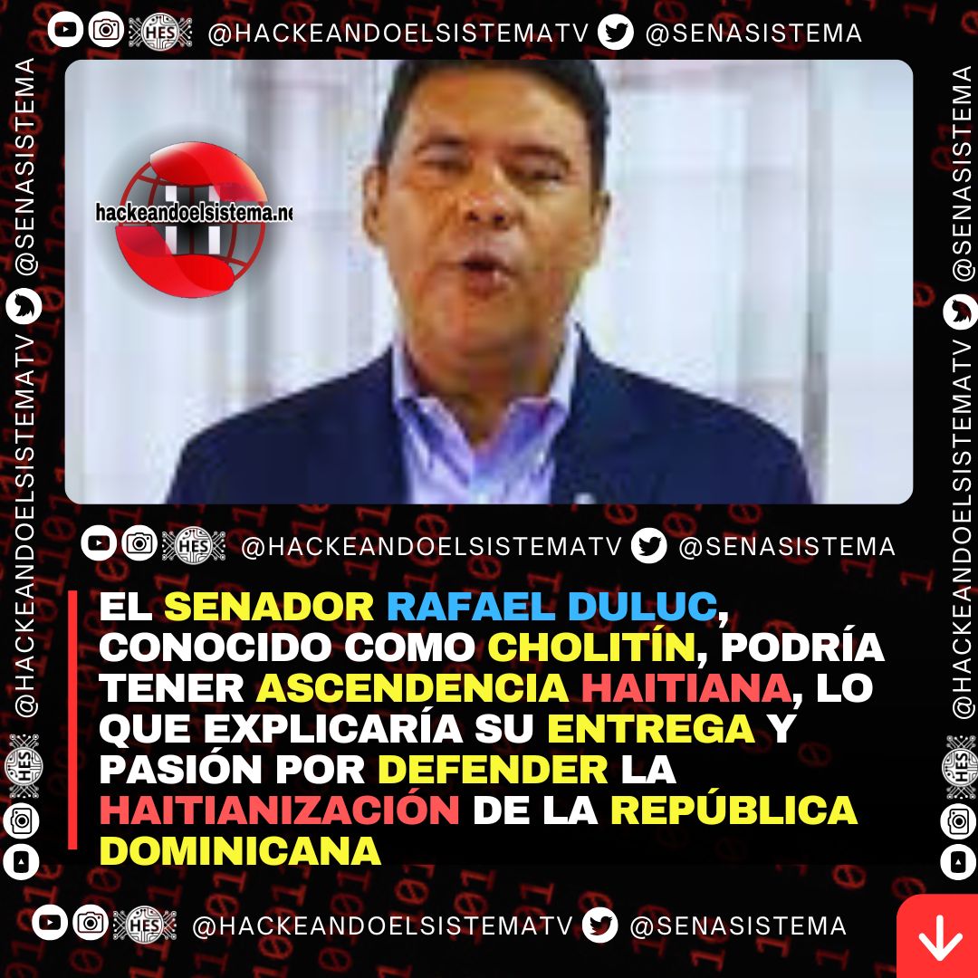 El Senador Rafael Duluc, conocido como Cholitín, podría tener